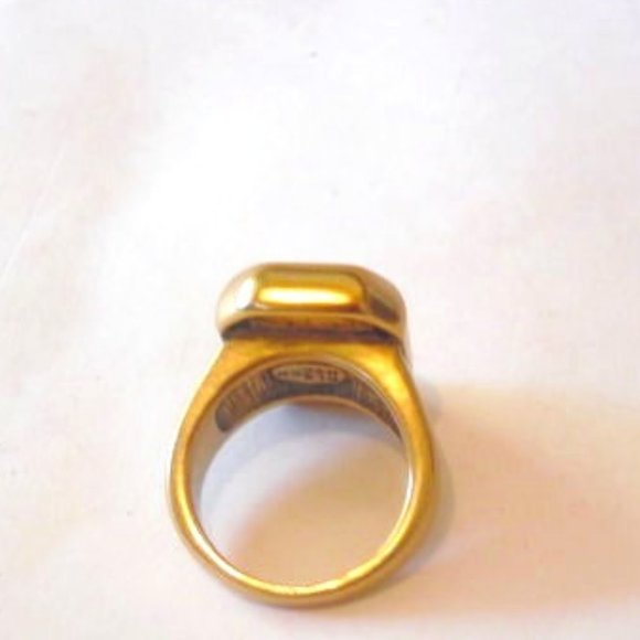 Maria Wynne | Jewelry | Maria Wynne Green Crystal Matte Finish Ring ...